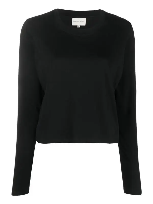 Loulou De Saison Masal Lds Long Sleeve Roundneck Sweater - Black
