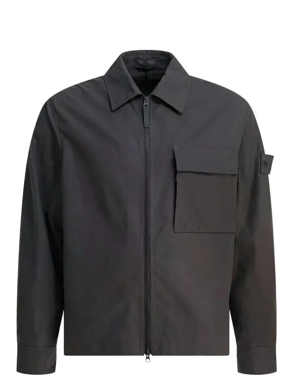 Stone Island Zip-fastening Patch-pocket Shirt Jacket - Grey