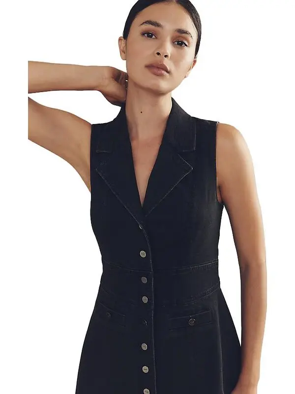 Paige Vida Sleeveless Mini Dress - Faded Darkness