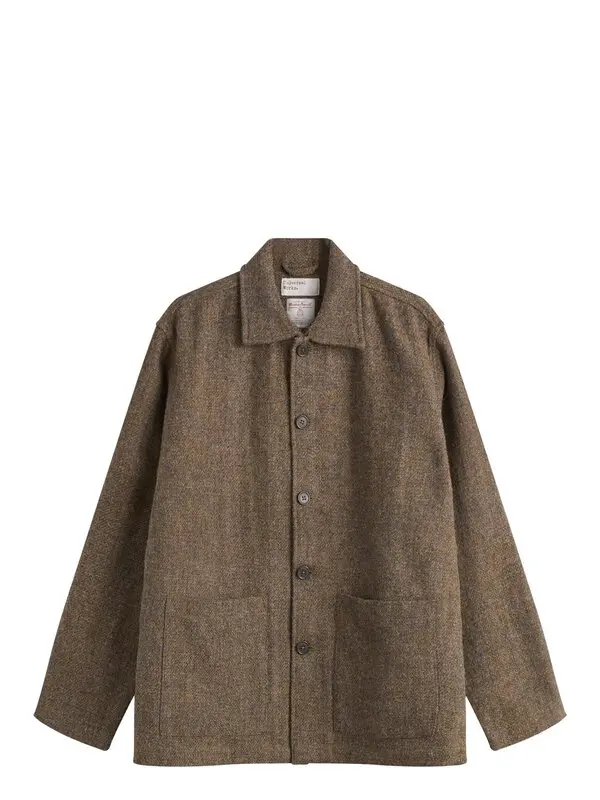 Universal Works Harris Tweed Plaid Easy Jacket - Gold