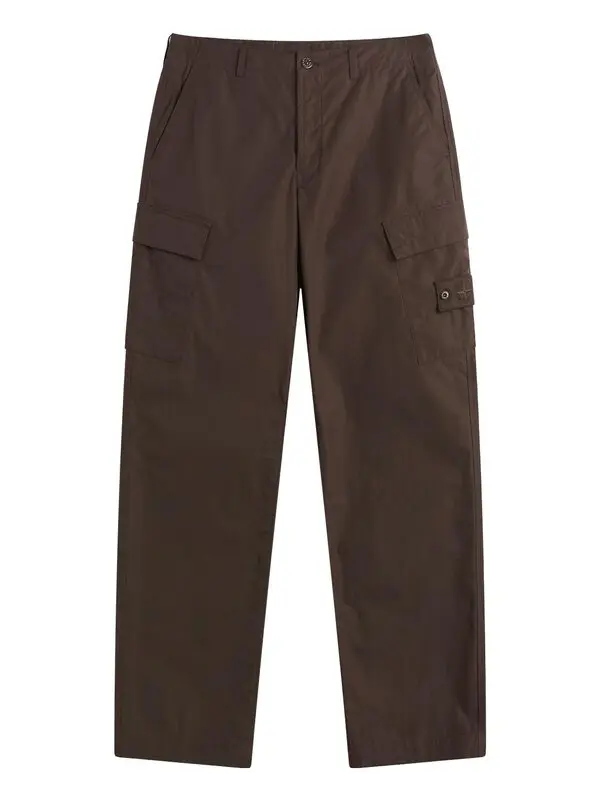 Stone Island Ghost Weatherproof Cotton Canvas Cargo Trousers - Dark Brown