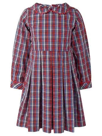 RACHEL RILEY Check Pleated Dress - Red