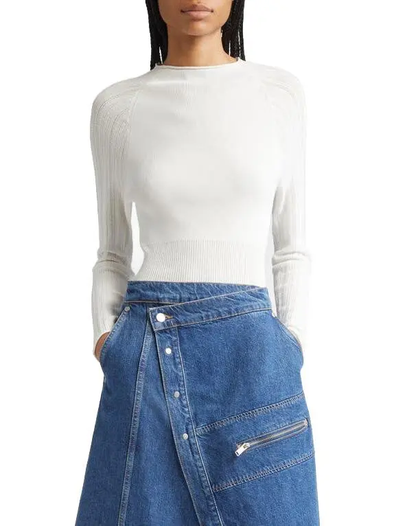 3.1 Phillip Lim Funnel Neck Knit Top - Ivory