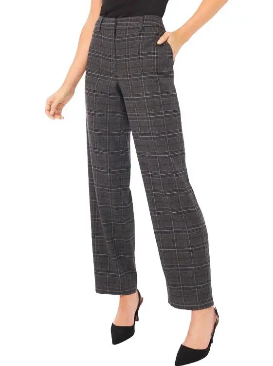 Halogen Plaid Straight-leg Trousers - Aegean Blue