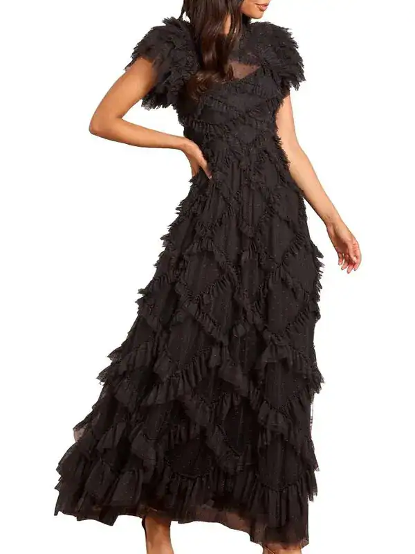 Women's Black Feather Dresses | Editorialist