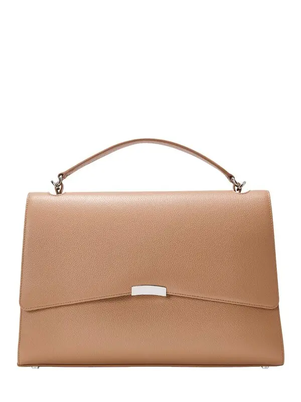 BY BANOO Signature Briefcase - Biscuit/silver