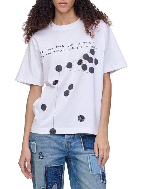 Marc Jacobs Do You Find Joy? Graphic T-shirt - White Multi