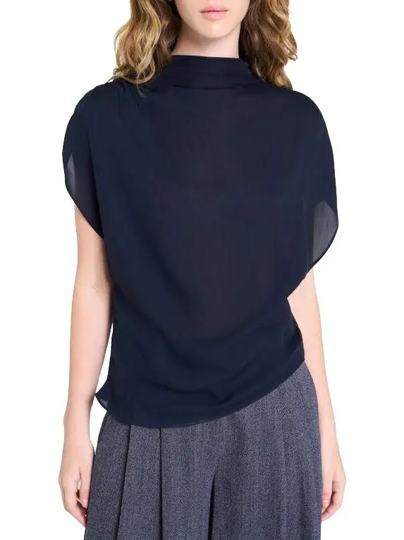 TWP Stretch Silk Top - Midnight