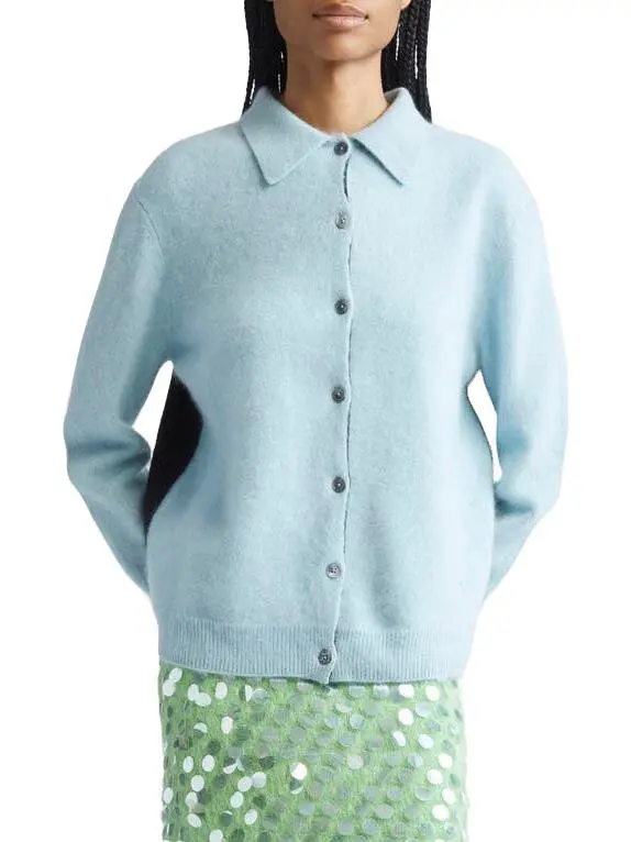 ZANKOV Andrew Merino Wool & Cashmere Cardigan - Hortensia