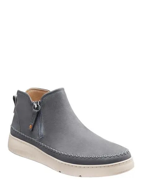 Samuel Hubbard Featherlight Laguna Zip Up Sneaker - Gray Nubuck