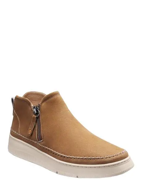 Samuel Hubbard Featherlight Laguna Zip Up Sneaker - Nugmeg Suede