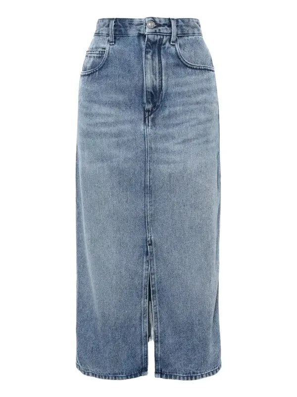 Isabel Marant Tilauria Denim Skirt - Blue