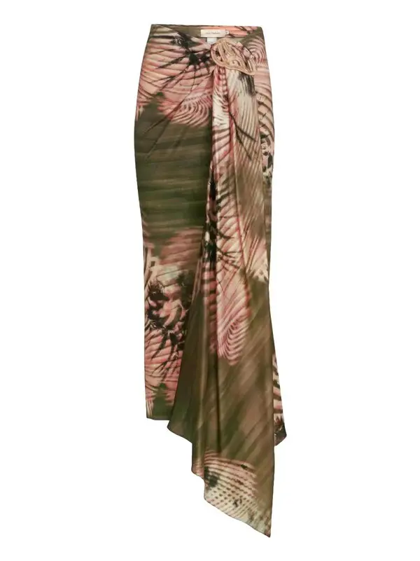 Silvia Tcherassi Adrika Asymmetric Midi Skirt - Pink