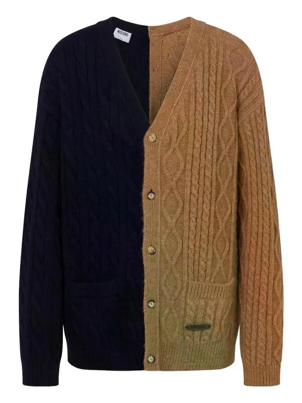 Moschino Cable-knit Cardigan - Black