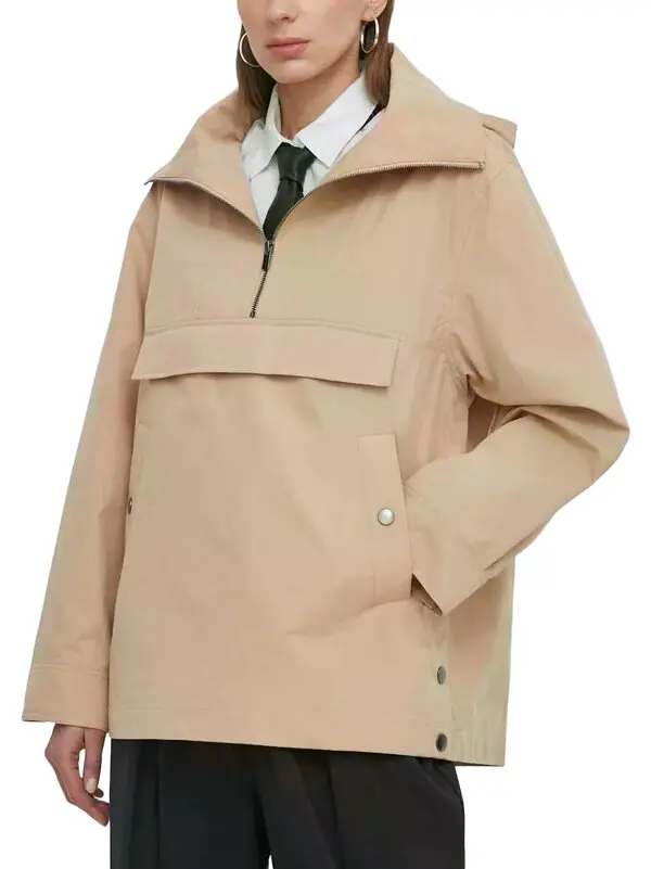 Ba&sh Hooded Half-zip Jacket - Neutrals