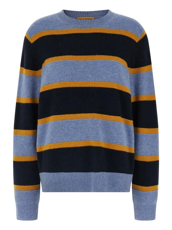 Guest In Residence Stripe Crew Sweater - Multicolor