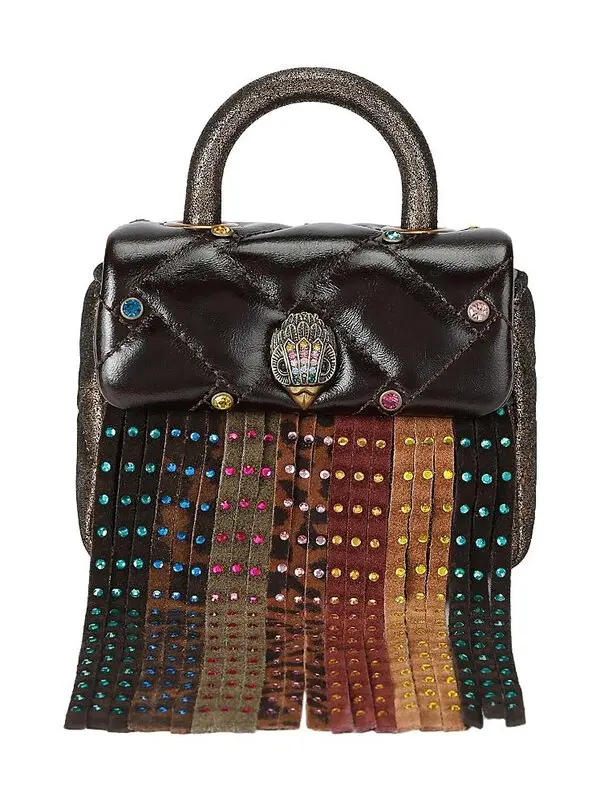 Kurt Geiger Micro Kensington Top Handle Bag - Open Brown