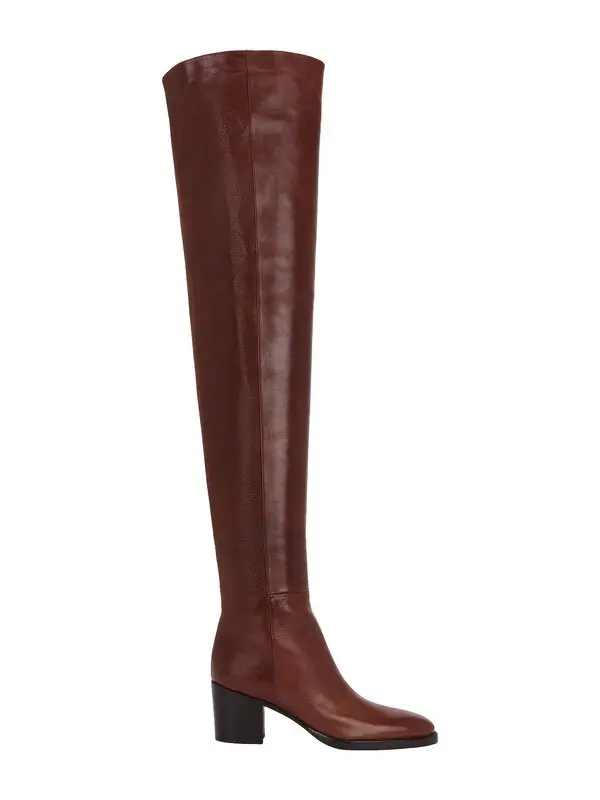 Saint Laurent Berry Boots - Deep Nut