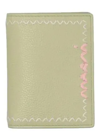 Marni Small Leather Wallet - Beige