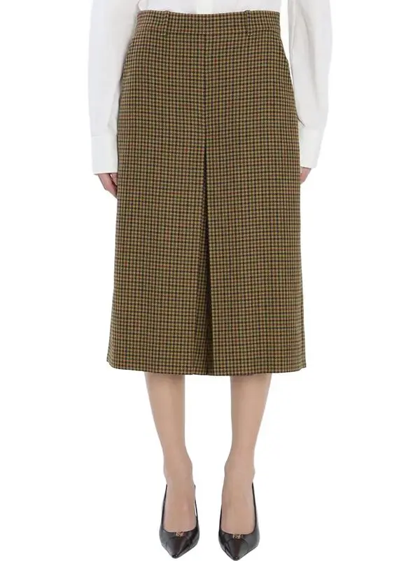 Saint Laurent Plaid Wool Trousers - Multicolor