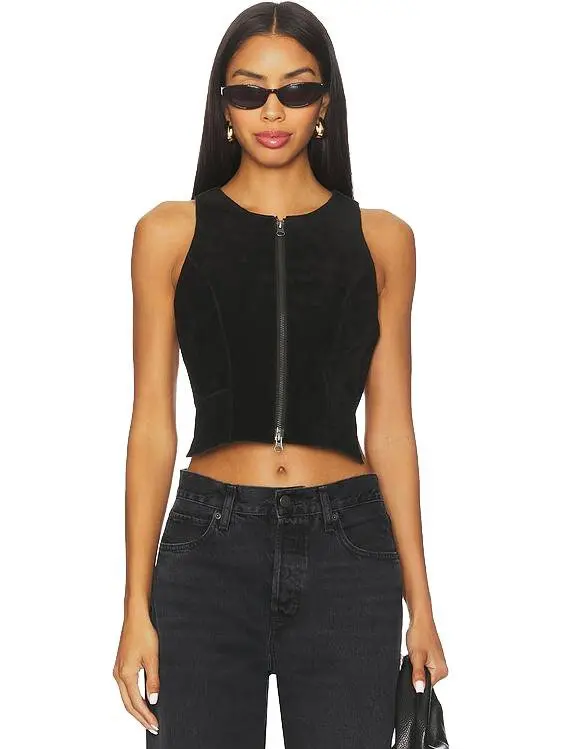 UNDERSTATED LEATHER X Crazy Life Top - Black