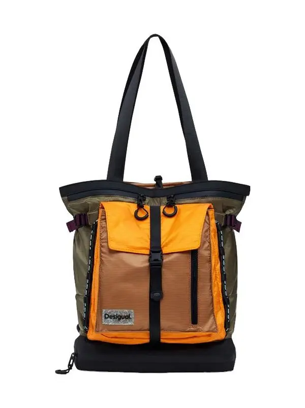 Desigual Convertible Backpack Tote - Khaki