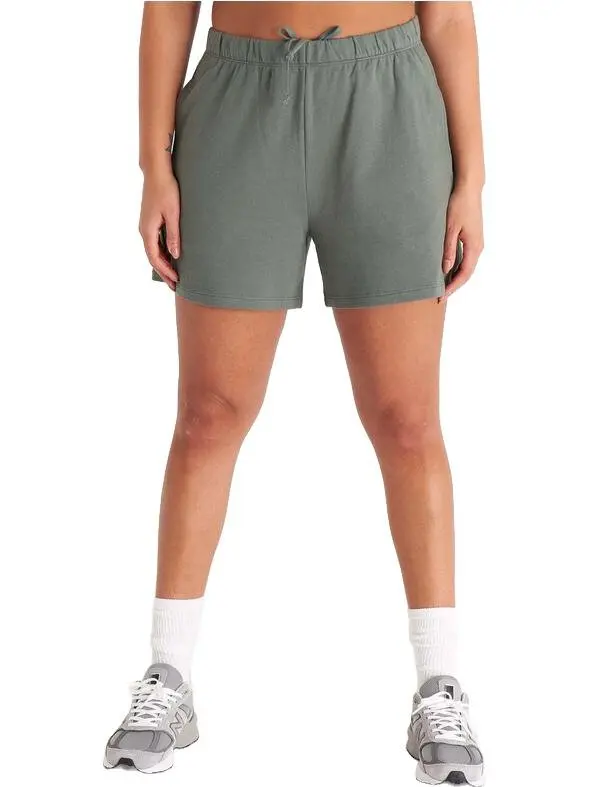 THE STANDARD STITCH Relaxed Fit Sweat Short - Green