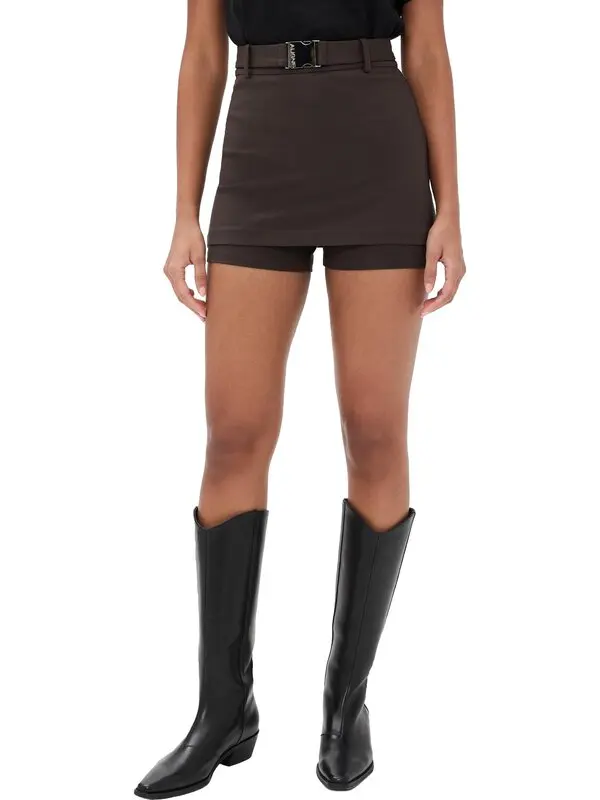 ALIGNE Brianna Ponte Skort - Chocolate