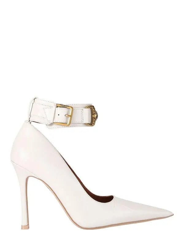 Kurt Geiger Leather Croc-embossed Mansion Pumps - Beige
