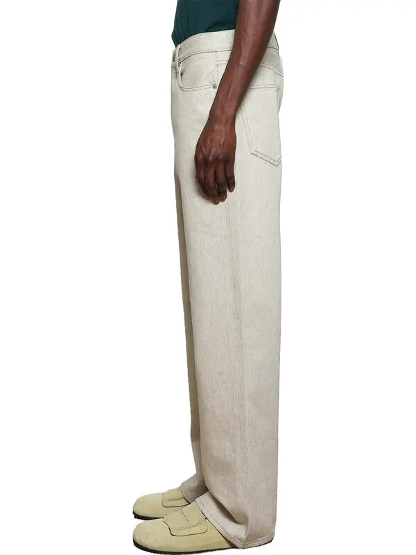 Jacquemus Le De-nimes Droit Light Denim Jeans - Beige