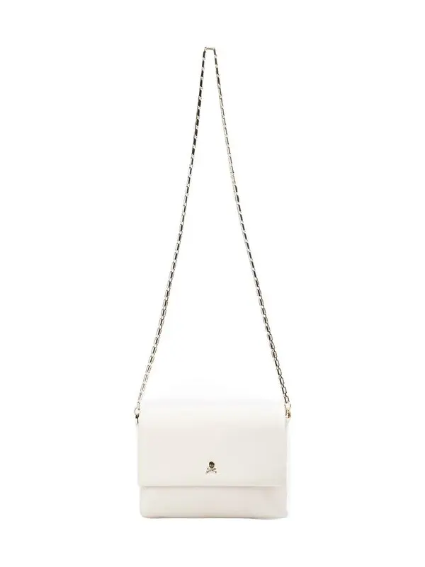 SCALPERS Leather Shoulder Bag - Ecru