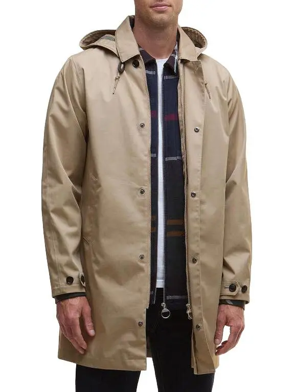 Barbour Lorig Waterproof Raincoat - Washed Stone