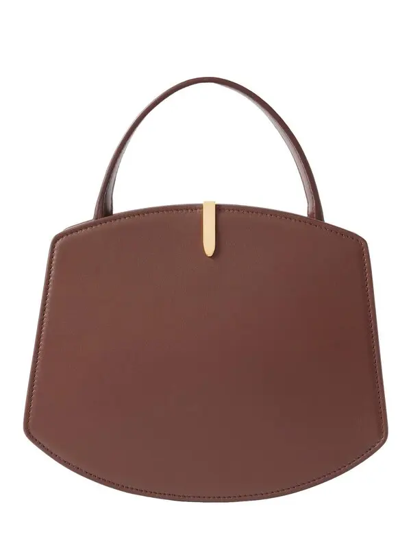 Savette Florence Mini Embellished Leather Tote - Brown