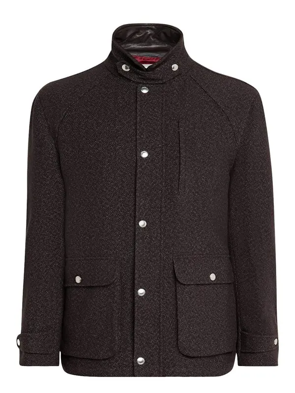 Brunello Cucinelli Cashmere-blend Full-zip Jacket - Brown