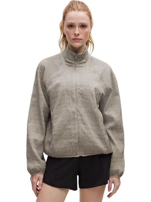 Lululemon Adapted State Textured Jacket - Warm Ash Grey