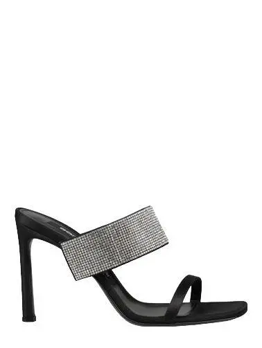 SERGIO ROSSI Sandals With Appliqués And Crystals - Black