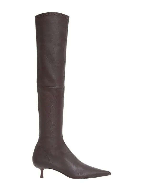 Simkhai Joni Stretch Leather Over-the-knee Boots - Hickory
