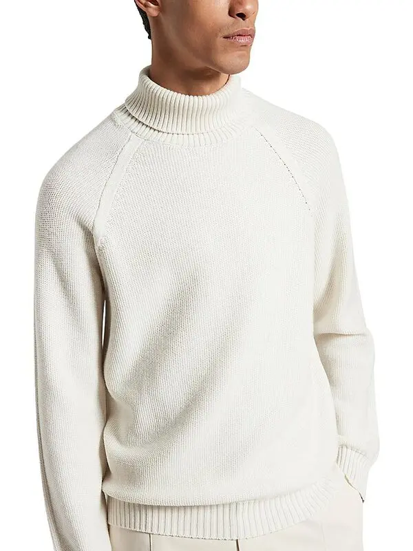 Peserico Wool Turtleneck Sweater - Chalk White