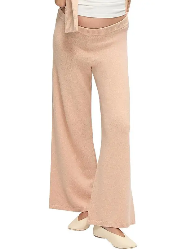 Ingrid & Isabel Maternity Sweater Pants - Champagne