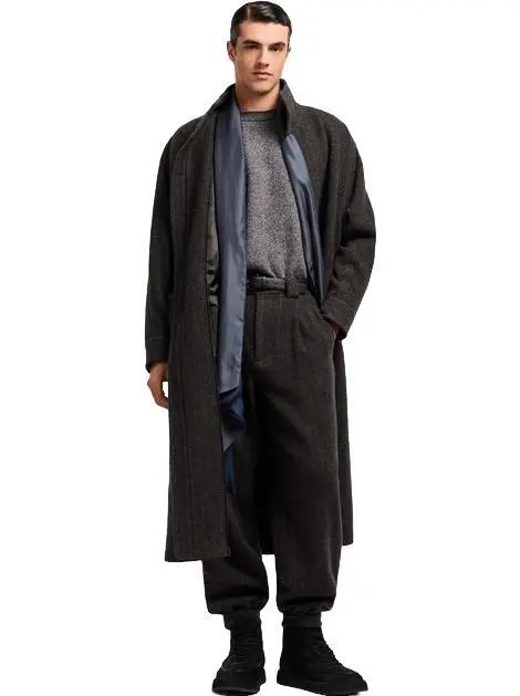 Giorgio Armani Pinstriped Cashmere-wool Trousers - Stripe