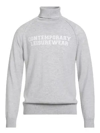 Eleventy Turtleneck Light Cashmere Knit - Grey