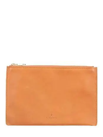 Il Bisonte Leather Pouch - Beige