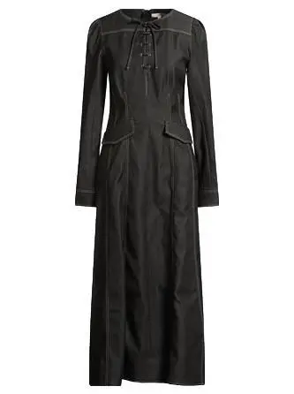 Dorothee Schumacher Flared Maxi Denim Dress - Grey