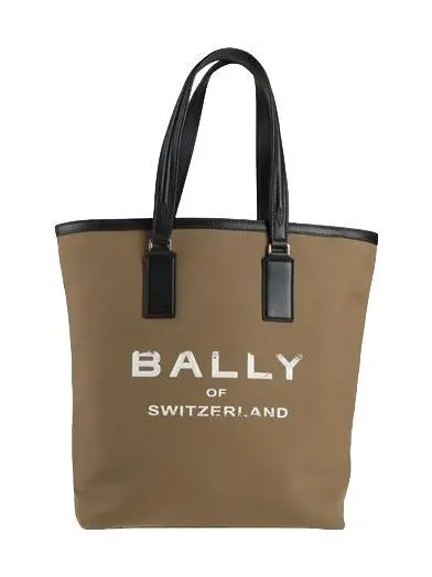 Bally Textile And Leather Tote - Green