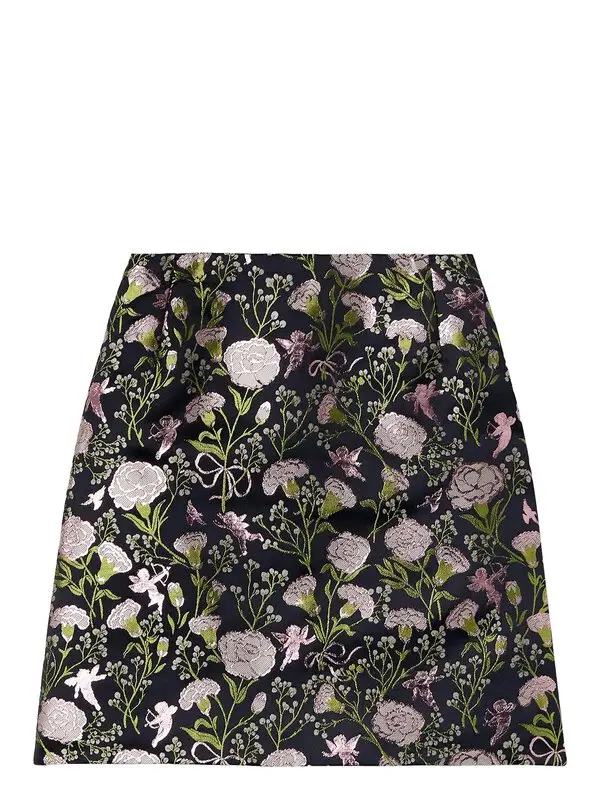 WIEDERHOEFT Brocade Mini Skirt - Multi