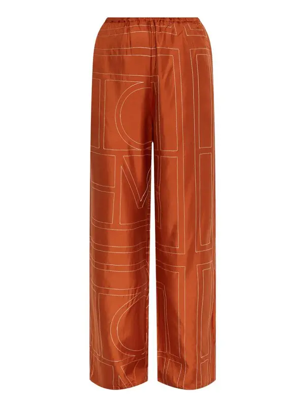 TOTÊME Silk Trousers - Orange