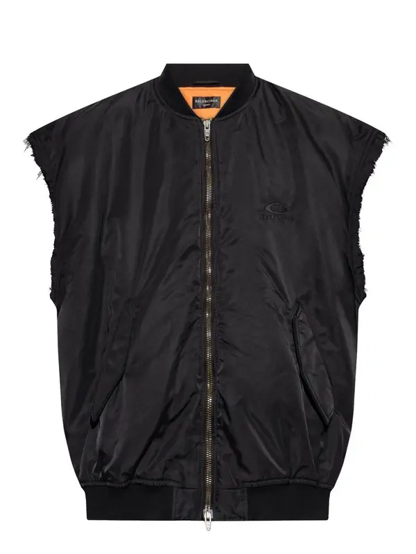 Balenciaga Vintage-effect Vest - Black