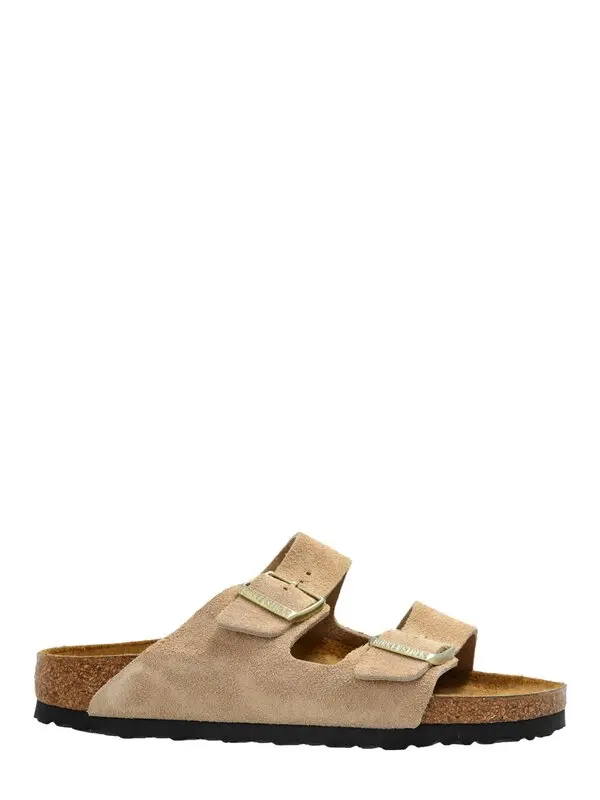 BIRKENSTOCK Arizina Bs Suede Slides - Beige