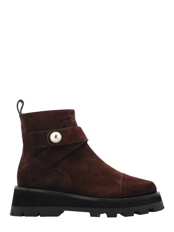 JIMMY CHOO Meena Suede Ankle Boots - Brown