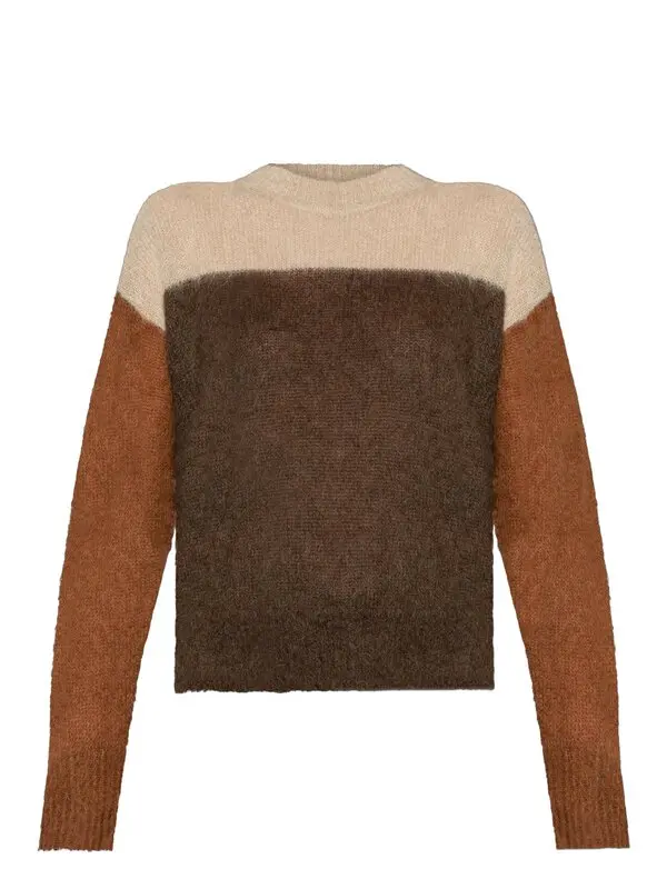 MARANT ETOILE Madeline Striped Sweater - Brown